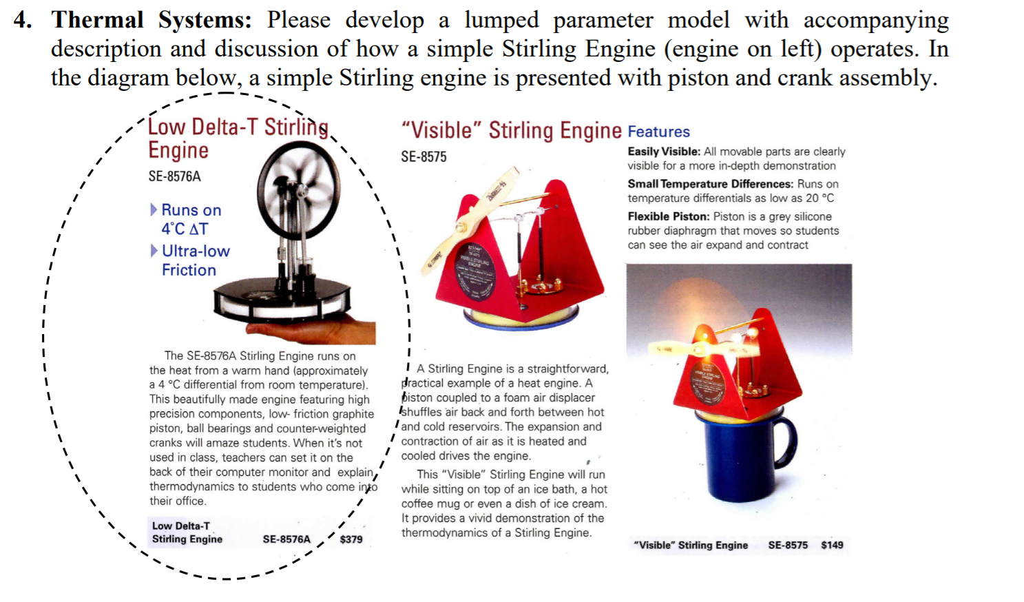Solved 4. Thermal Systems: Please develop a lumped parameter | Chegg.com