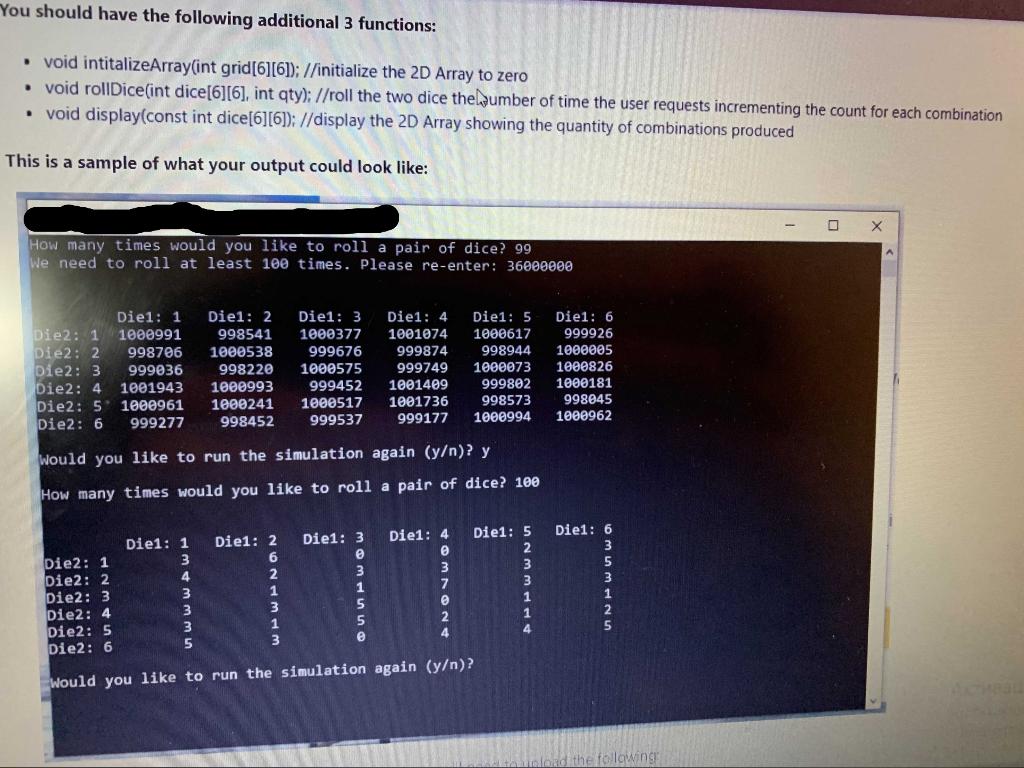 Solved C++ Write an application to simulate the rolling of | Chegg.com