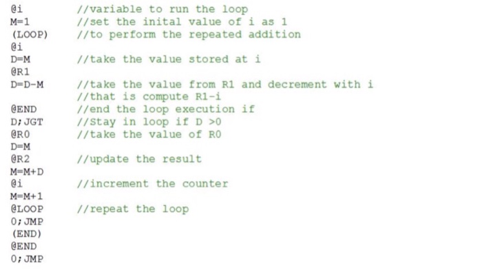 Solved @i M-1 (LOOP) @i D-M GR1 D-D-M //variable to run the | Chegg.com