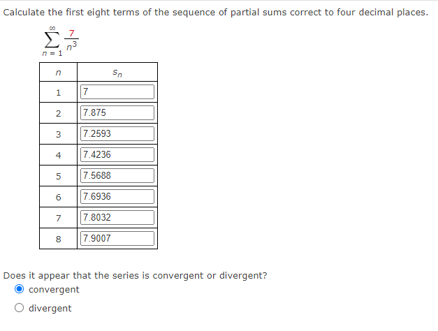 Solved Calculate the first eight terms of the sequence of | Chegg.com