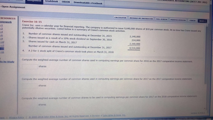 Solved Gradebook ORION Downloadable eTextbook blATt | Chegg.com