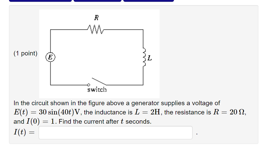Solved In the circuit shown in the figure above a generator | Chegg.com