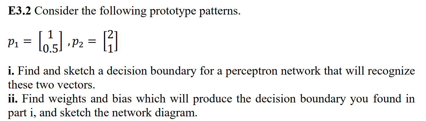 Solved E3.2 Consider the following prototype patterns. P1 = | Chegg.com