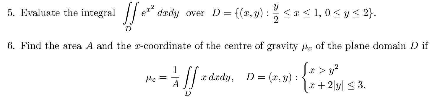 Solved Regarding multivariable calculus, solve 5 ﻿and | Chegg.com