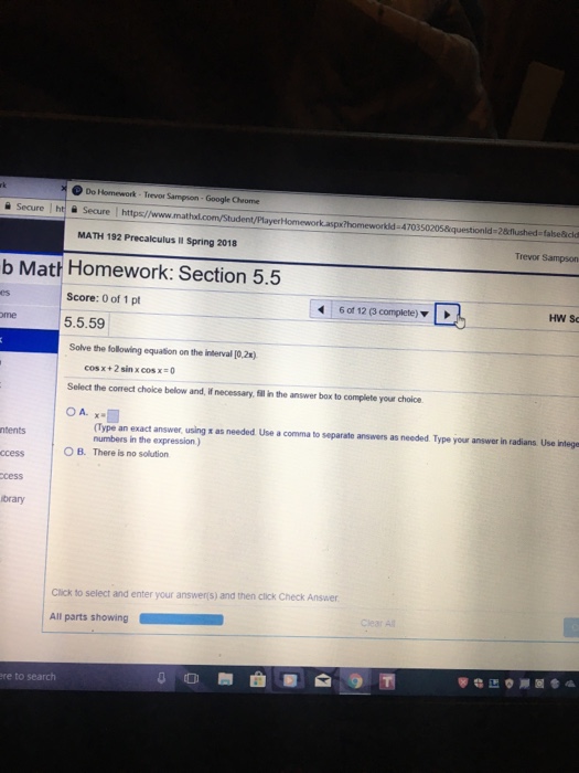 Solved Do Homework- Trevor Sampson- Google Cheome Secure | Chegg.com Solved Do Homework- Trevor Sampson- Google Cheome Secure | Chegg.com