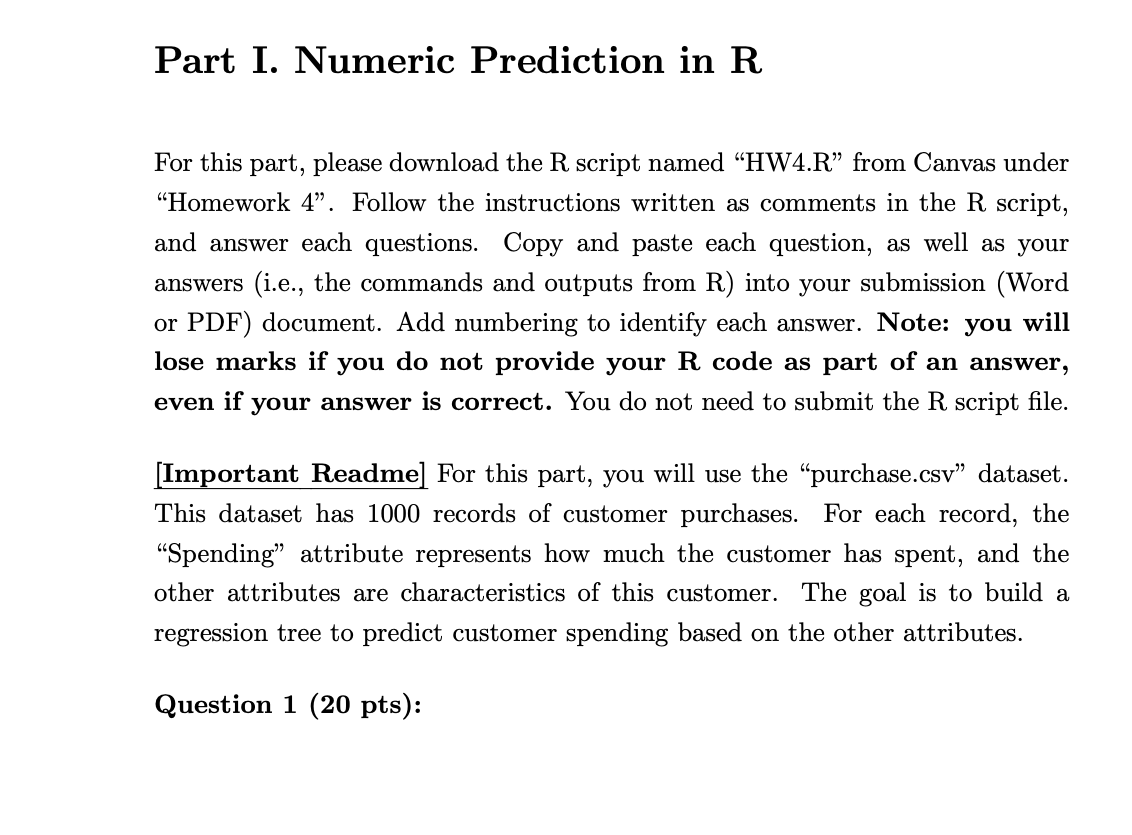 Solved For this part, please download the R script named | Chegg.com