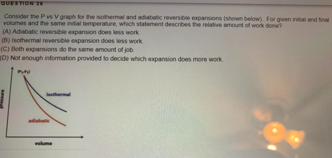 Solved QUESTION 26 Consider the P vs V graph for the | Chegg.com