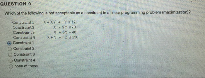 Solved Which of the following is not acceptable as a | Chegg.com