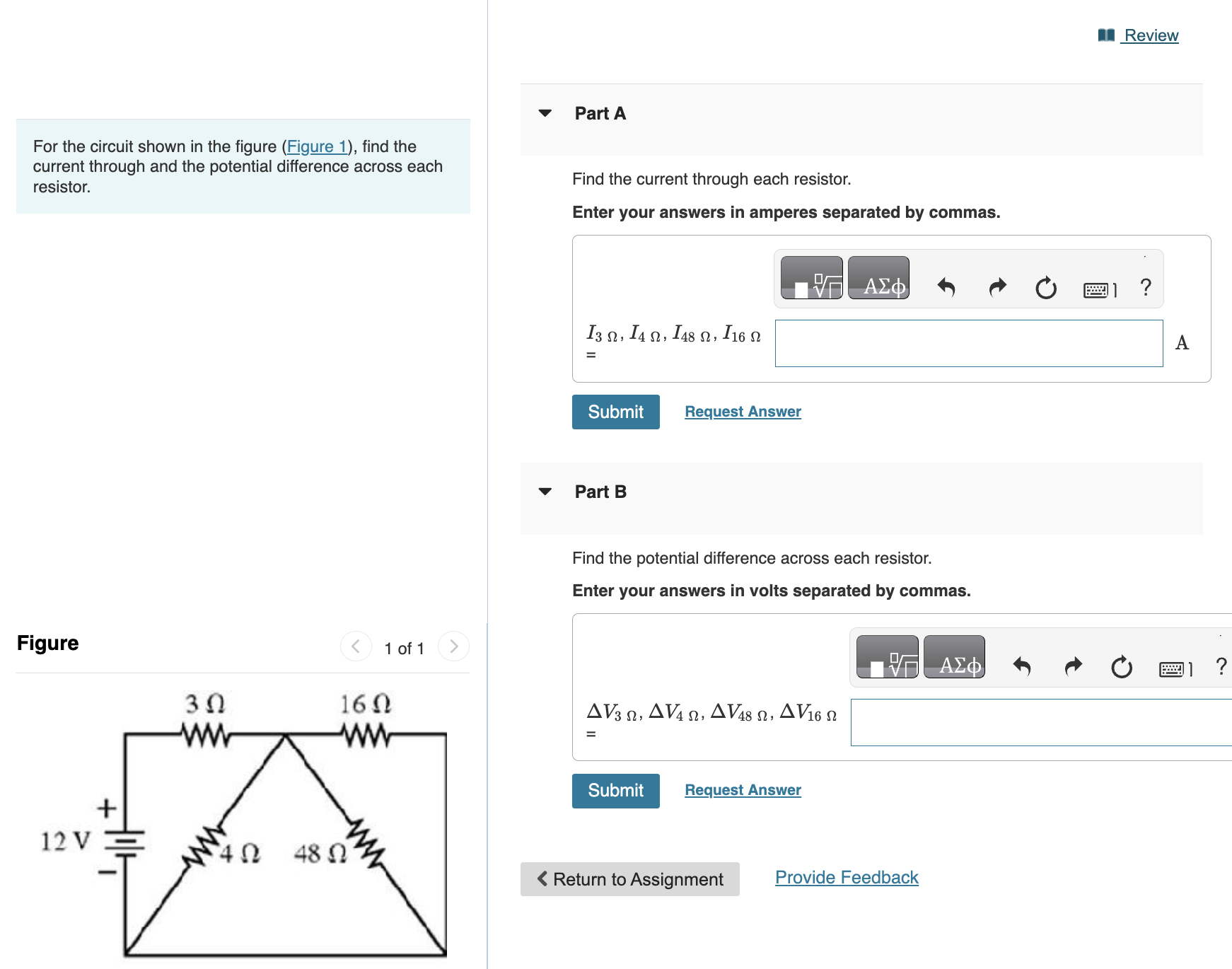 Solved For the circuit shown in the figure (Figure 1), ﻿find | Chegg.com