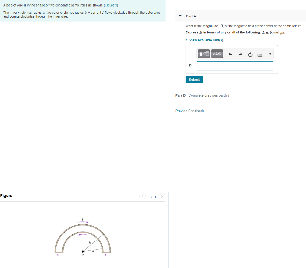 Solved A loop of wire is in the shape of two concentric | Chegg.com