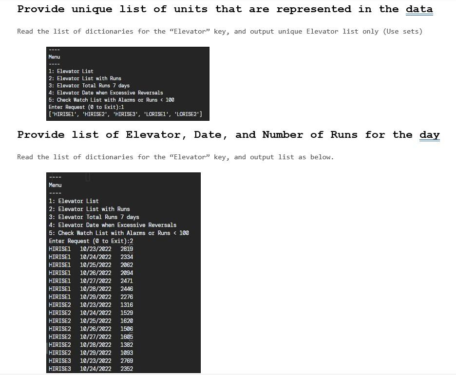Solved What you need to know The performance data is | Chegg.com