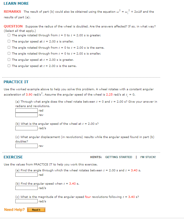 LEARN MORE REMARKS The result of part (b) could also | Chegg.com
