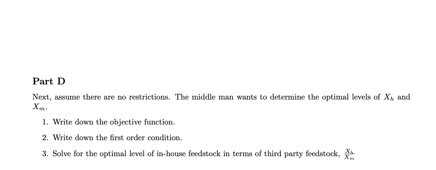 1 The Middleman Model Part A In your own words (1-2 | Chegg.com