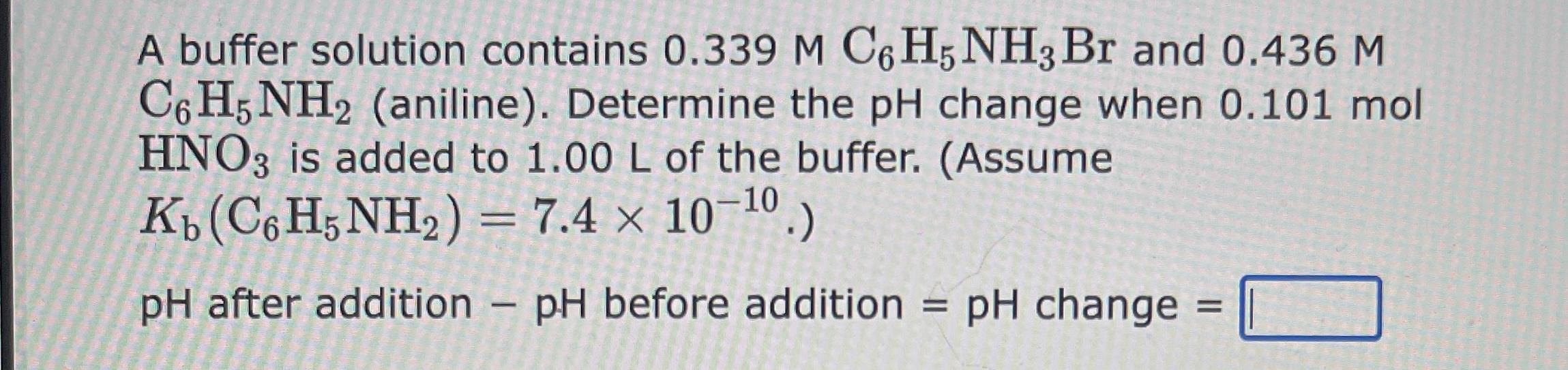 Solved A buffer solution contains 0.469MNH4Br and 0.354MNH | Chegg.com