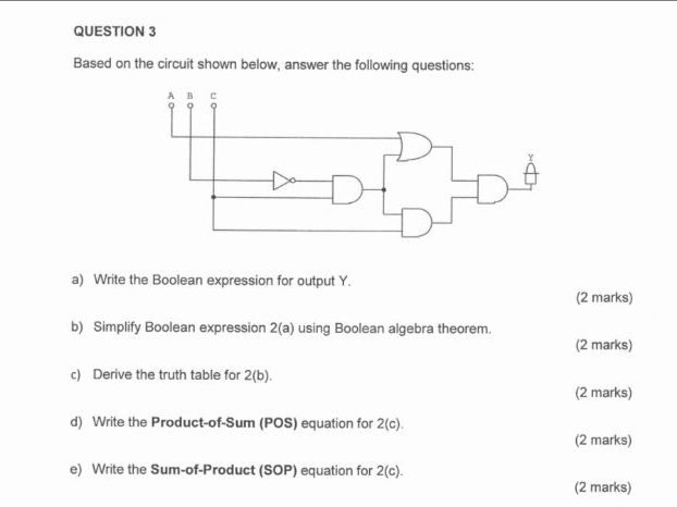 Solved Based on the circuit shown below, answer the | Chegg.com
