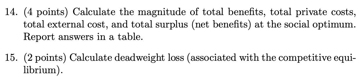 14. (4 points) Calculate the magnitude of total | Chegg.com