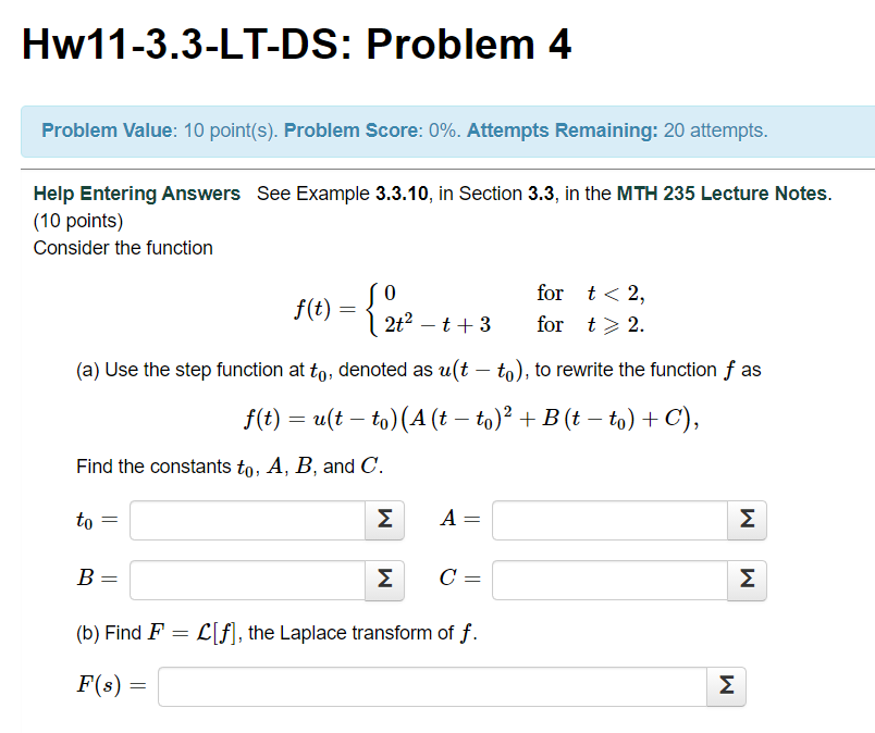 Solved Hw11-3.3-LT-DS: Problem 4 Problem Value: 10 point(s). | Chegg.com