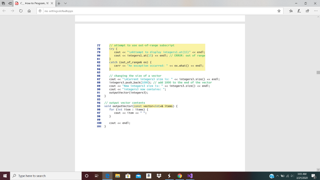 Solved C - X DE E _How to Program, 10 x + V e ms | Chegg.com