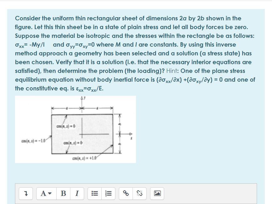 Solved Consider the uniform thin rectangular sheet of | Chegg.com
