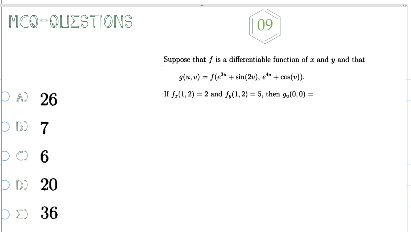 Solved MCQ-QUESTIONSSuppose that f ﻿is a differentiable | Chegg.com