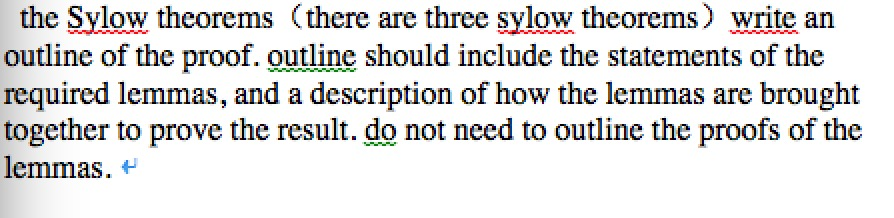 Solved the Sylow theorems (there are three sylow theorems) | Chegg.com