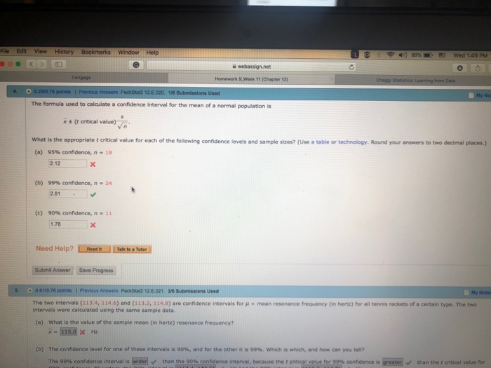 Solved File Edit View o) 89%"> Wed 1:49 PM Week 11 (Chapter | Chegg.com