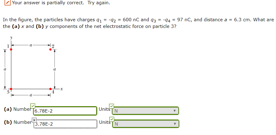 Solved Your answer is partially correct. Try again. In the | Chegg.com