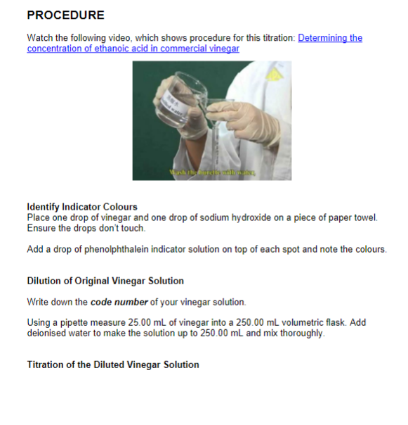 Solved At The Start Of The Titration The Conical Flask Will