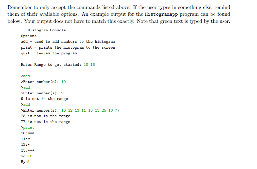 Solved Recall that a histogram is a visual representation of | Chegg.com