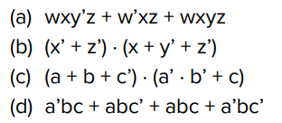 Solved wxy′z+w′xz+wxyz(x′+z′)⋅(x+y′+z′)(a+b+c′)⋅(a′⋅b′+c)a′b | Chegg.com