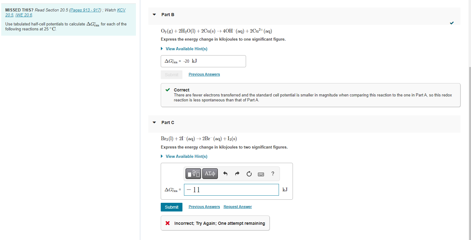Solved Br2(l)+2I−(aq)→2Br−(aq)+I2(s) Express the energy | Chegg.com