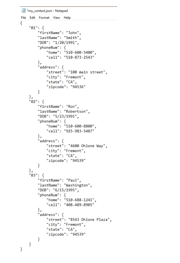 Solved Lab 6: Dictionary - My Contact Use dictionary to | Chegg.com