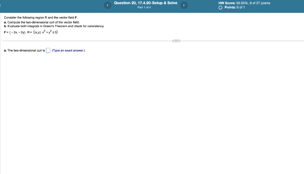 Solved Consider the following region R and the vector field | Chegg.com