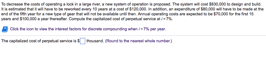Solved To decrease the costs of operating a lock in a large | Chegg.com