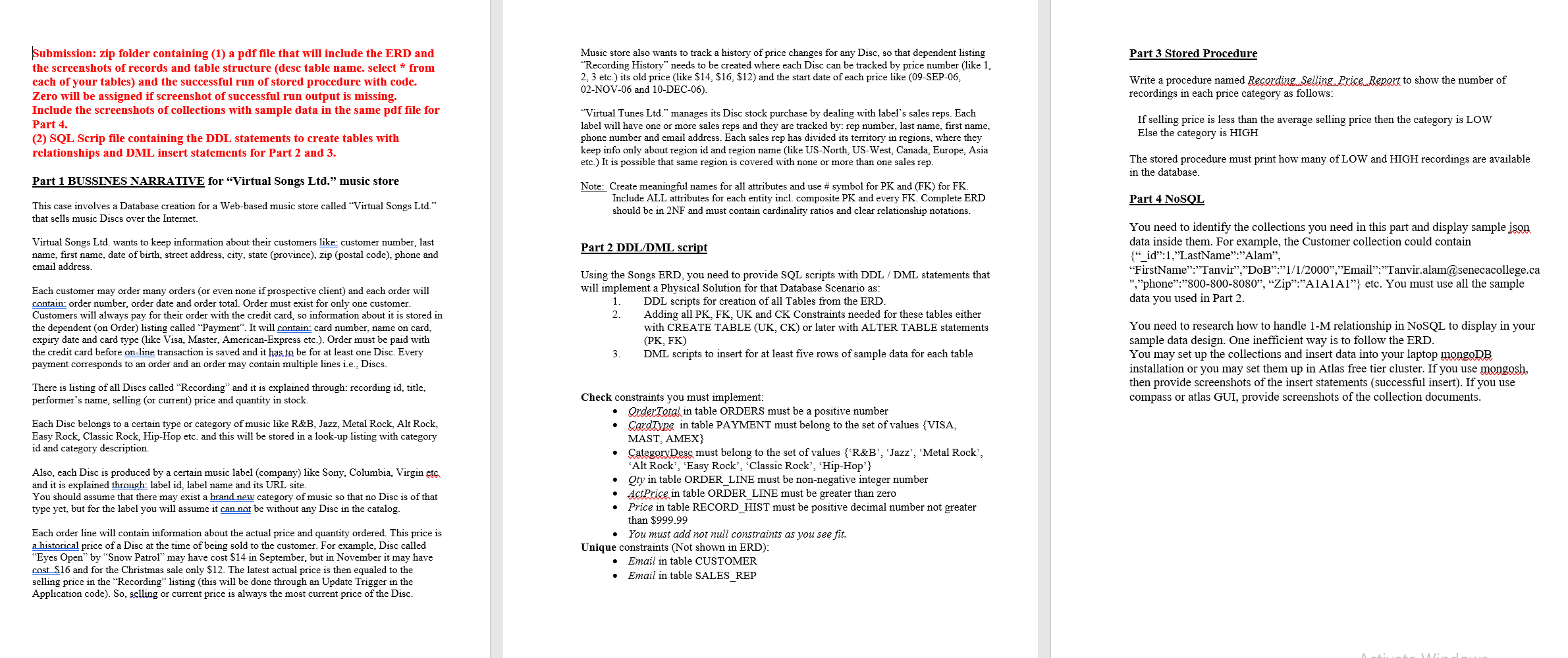 Solved Submission: zip folder containing (1) a pdf file that | Chegg.com