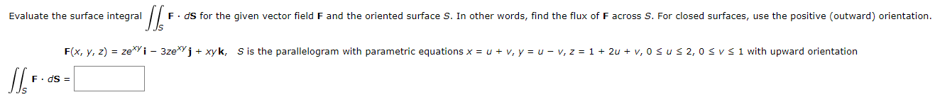 Solved ∬SF⋅dS= | Chegg.com