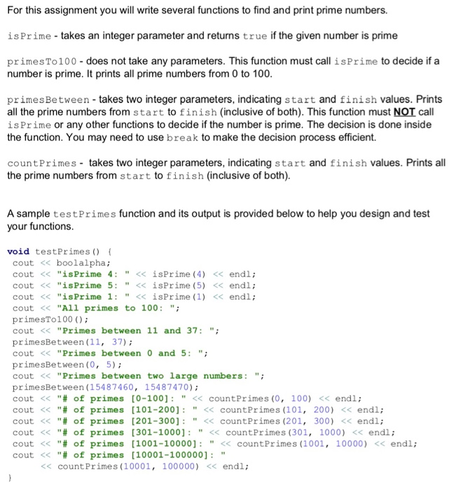 Solved For this assignment you will write several functions | Chegg.com