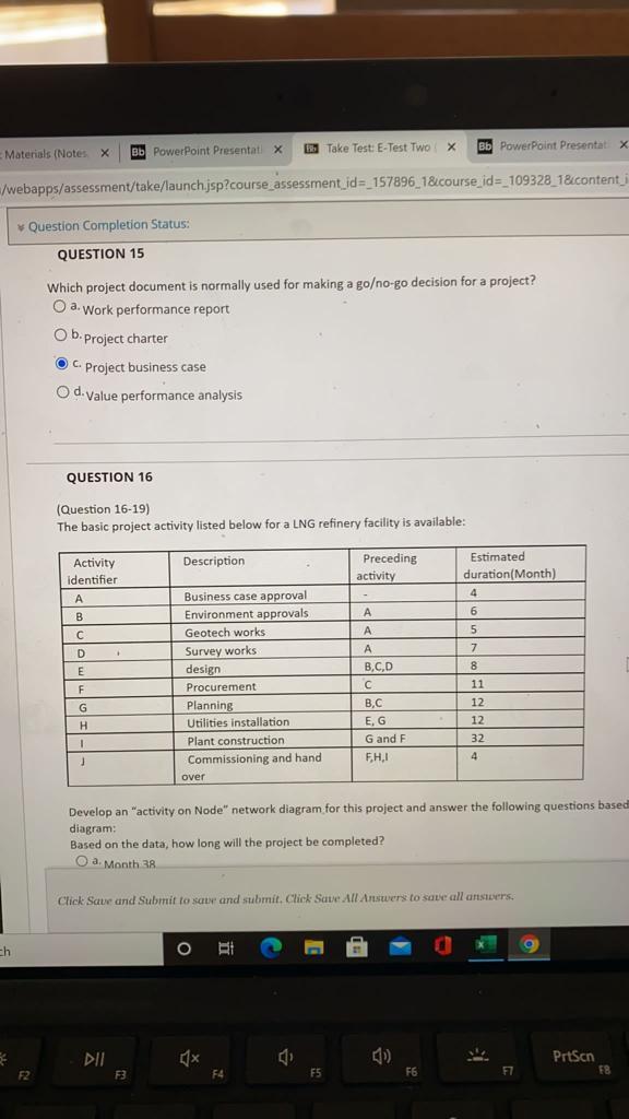 Solved Which project document is normally used for making a | Chegg.com
