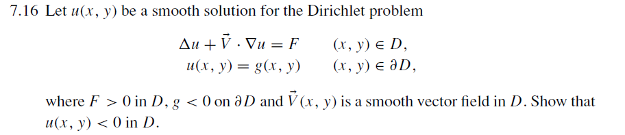 Solved 7.16 ﻿Let u(x,y) ﻿be a smooth solution for the | Chegg.com