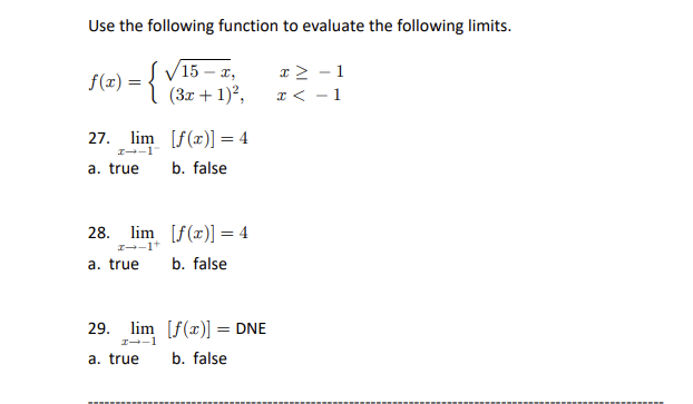 Solved Use the following function to evaluate the following | Chegg.com