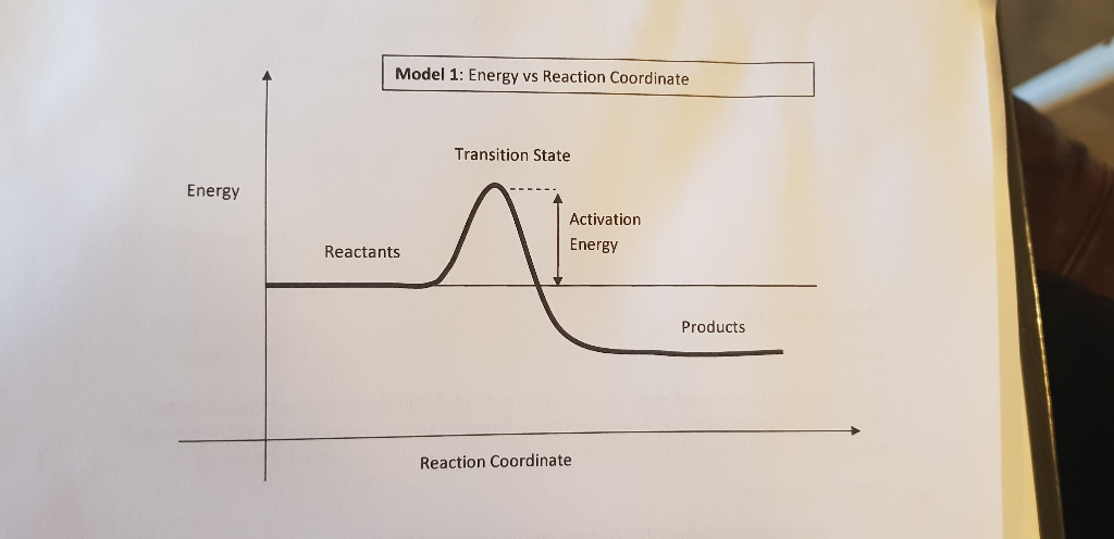 Solved Model 1: Energy vs Reaction Coordinate Transition | Chegg.com