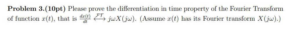 Solved Problem 3.(10pt) Please prove the differentiation in | Chegg.com
