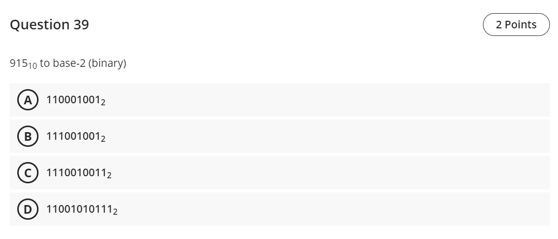Solved A B C D E Choose the letter of the appropriate | Chegg.com