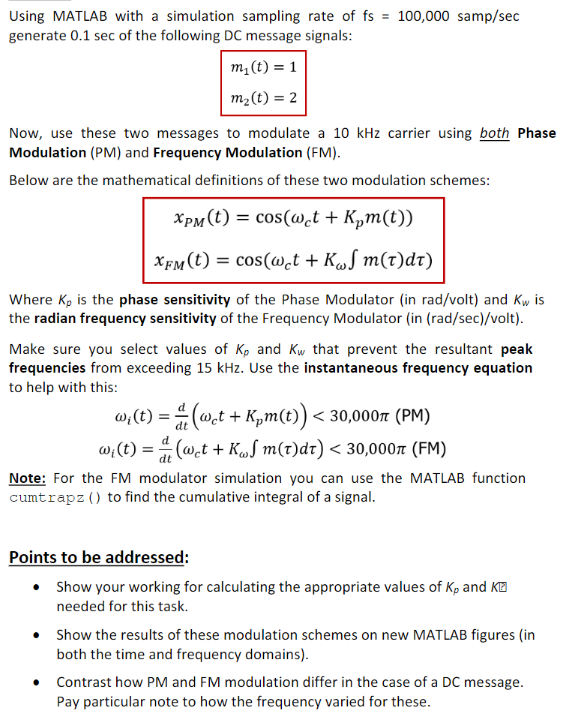 Solved Using MATLAB with a simulation sampling rate of fs = | Chegg.com