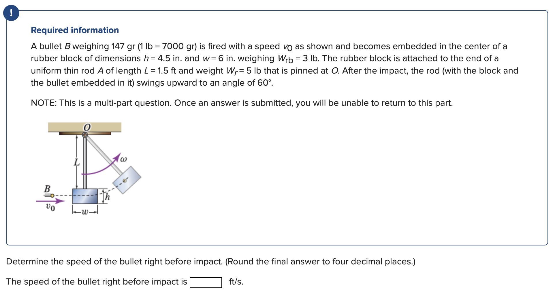 Solved Required information A bullet B weighing | Chegg.com