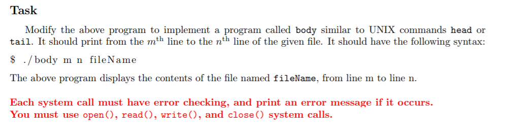 Solved Task Modify The Above Program To Implement A Program 0715