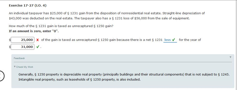Exercise 17-27 (LO.4) An individual taxpayer has | Chegg.com