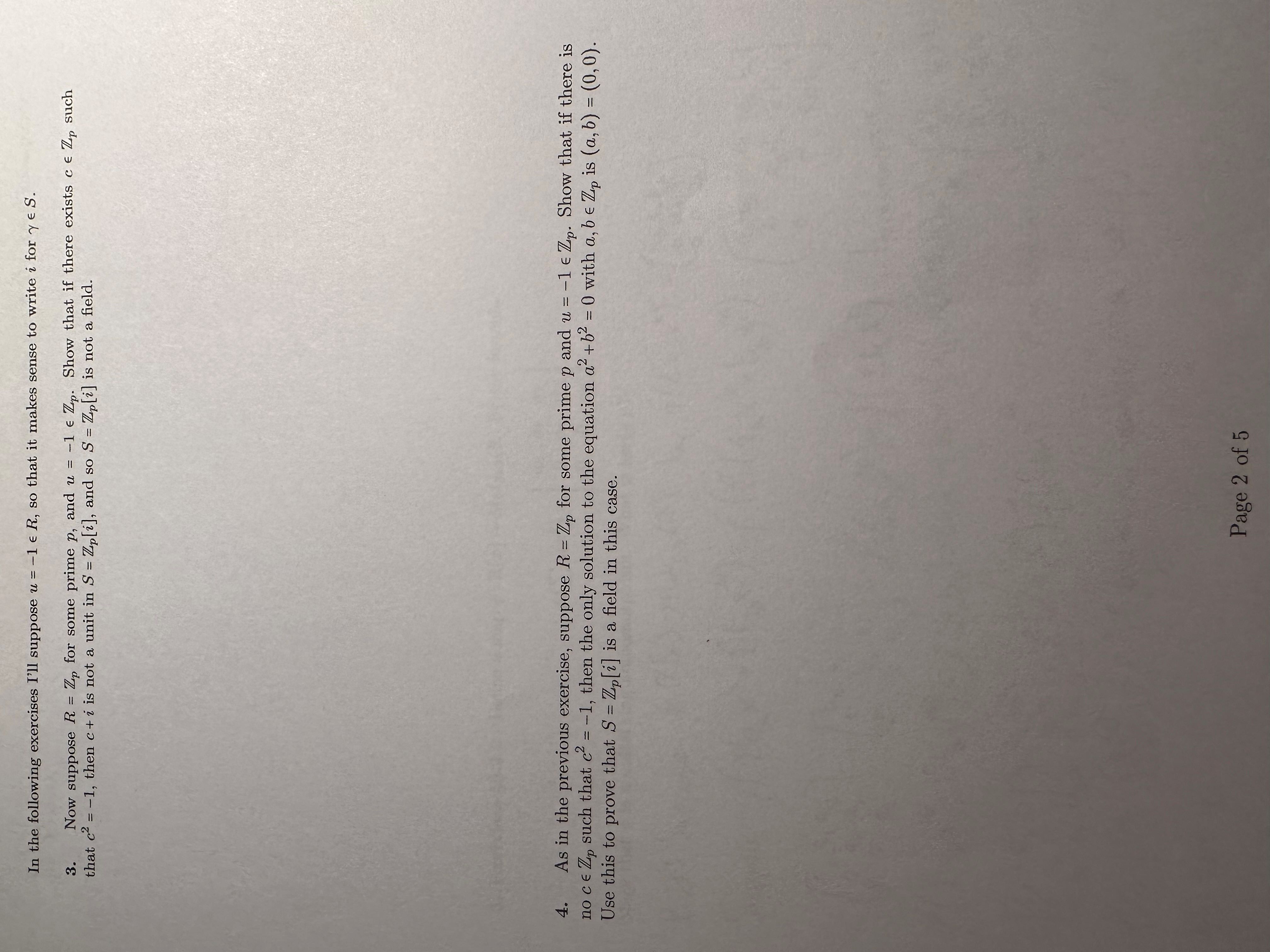 Solved 5. Use exercises (3) and (4) together with results | Chegg.com
