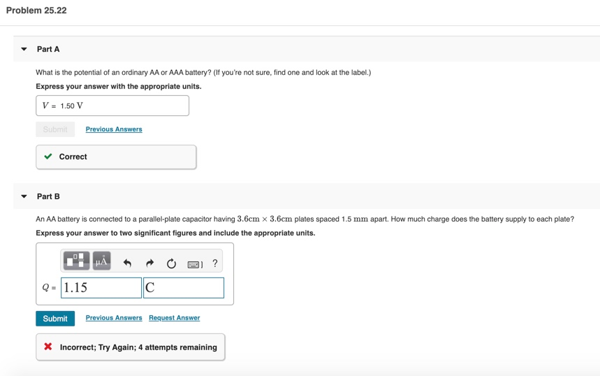 Solved Problem 25.22 - Part A What is the potential of an | Chegg.com