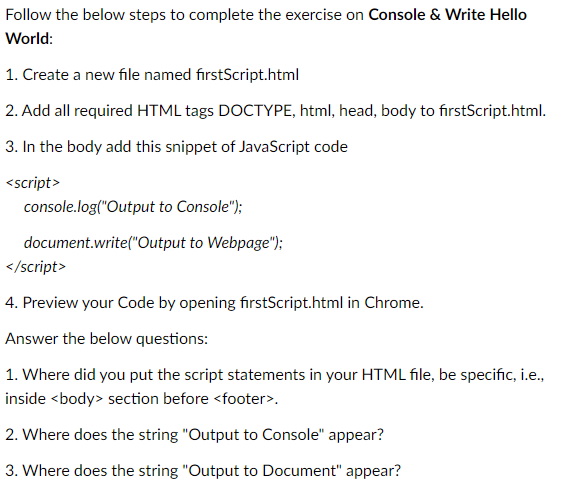 Solved Follow the below steps to complete the exercise on | Chegg.com